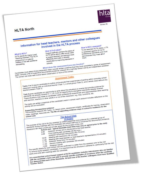 HLTA Resources - HLTA Handbook - HLTA North Standards